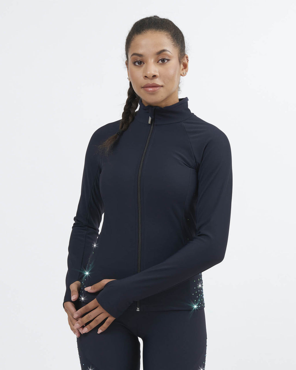 Sagester Eco-Green thermal jacket with green crystals – mopica